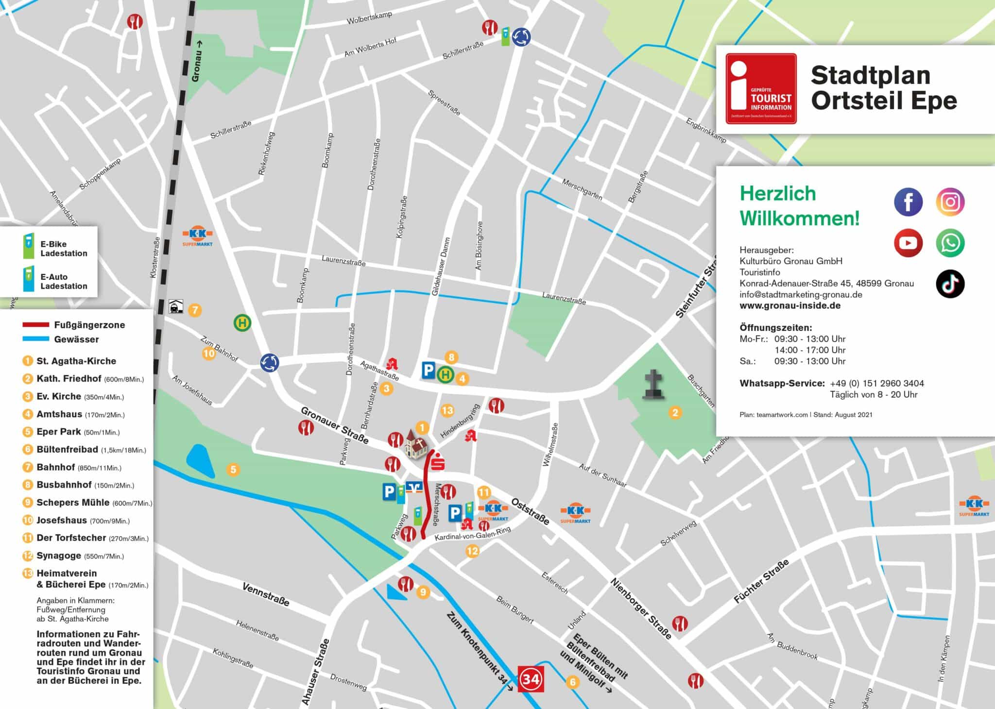 Stadtplan Epe - Gronau Inside